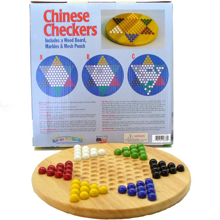 Wood Round Chinese Checkers – Gettysburg Museum Store